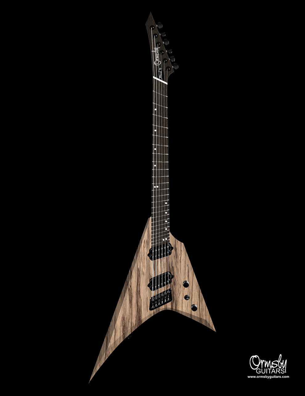 Pre-Order Run 21 Metal V GTR - Black Limba (DEPOSIT) – Ormsby Guitars
